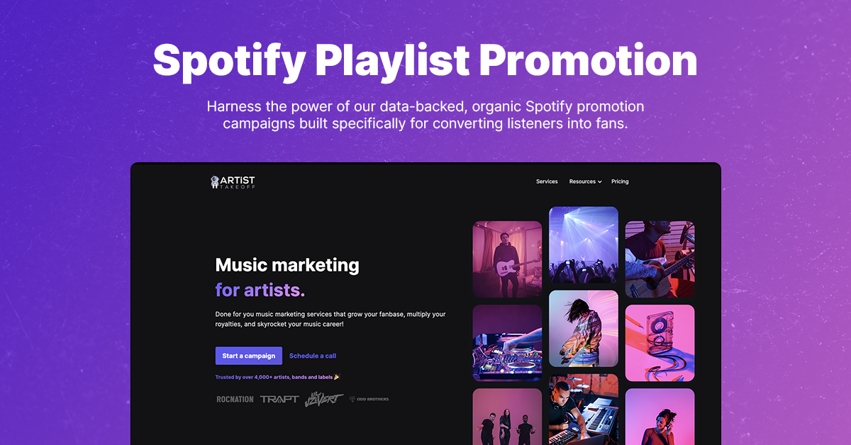 Spotify Playlist Promotion - 50% Off Your First Campaign